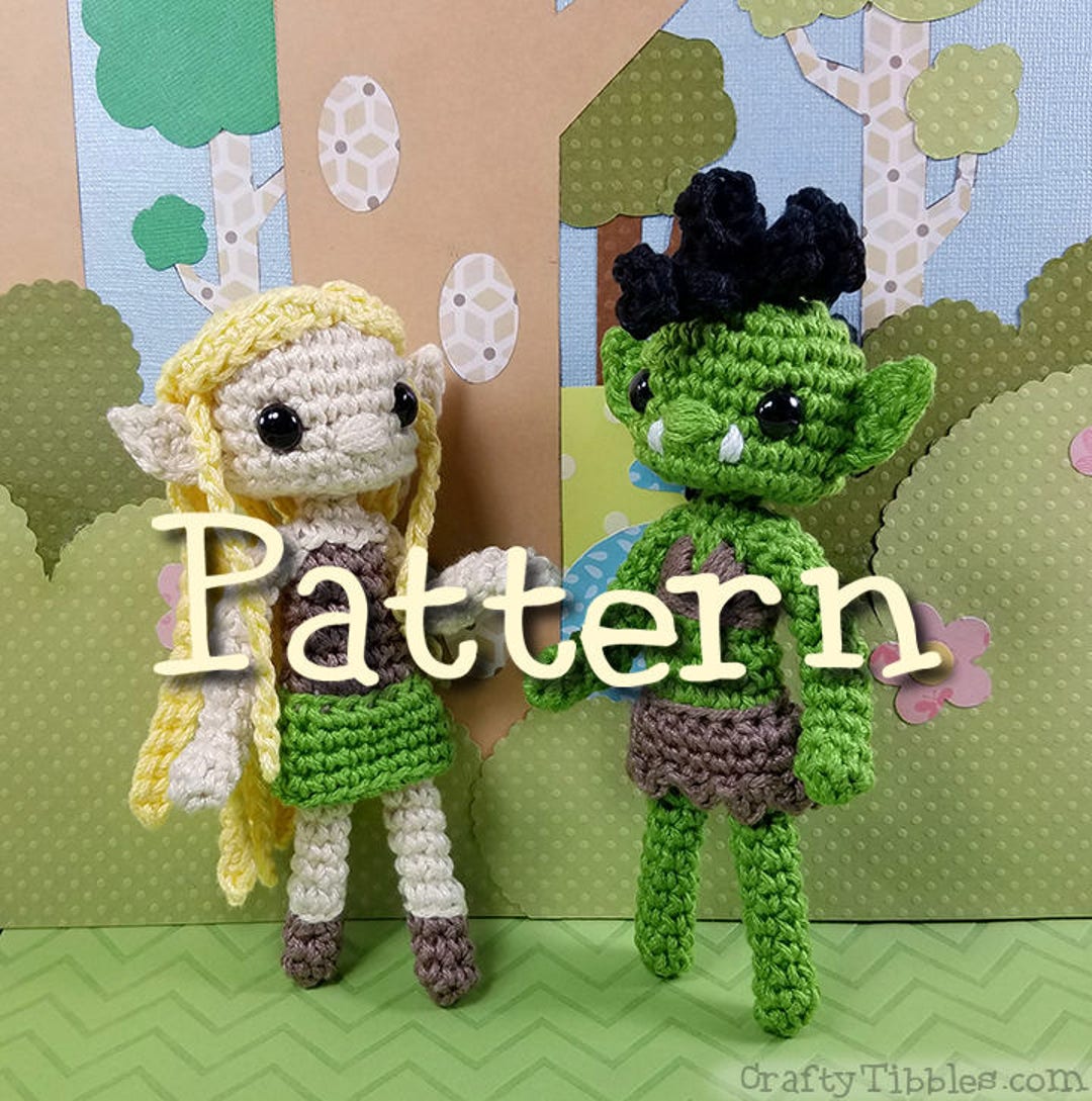 Elf and Orc Crochet Amigurumi Pattern - Etsy