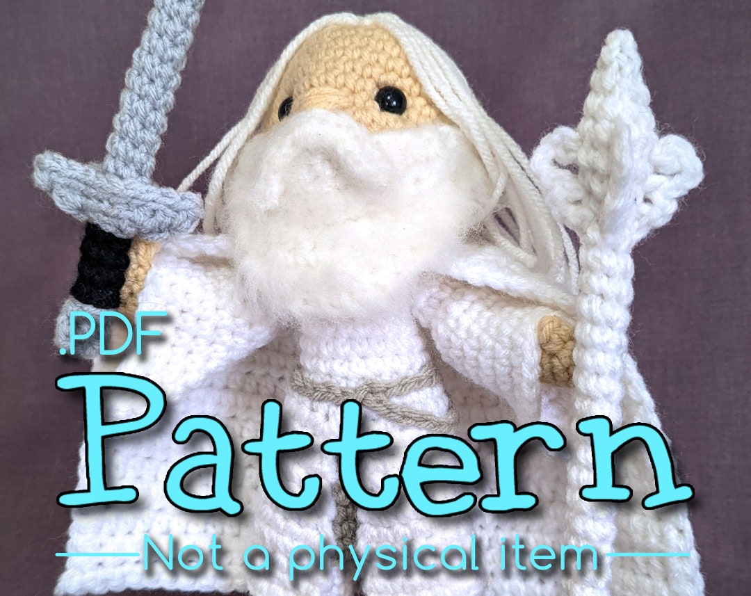 White Wizard Crochet Amigurumi Pattern - Etsy