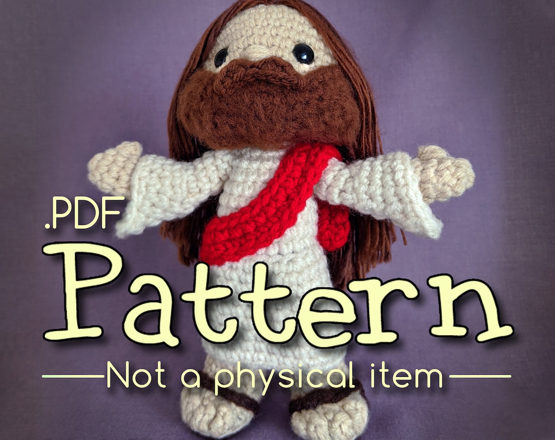 Jesus Crochet Amigurumi Pattern - Etsy Canada