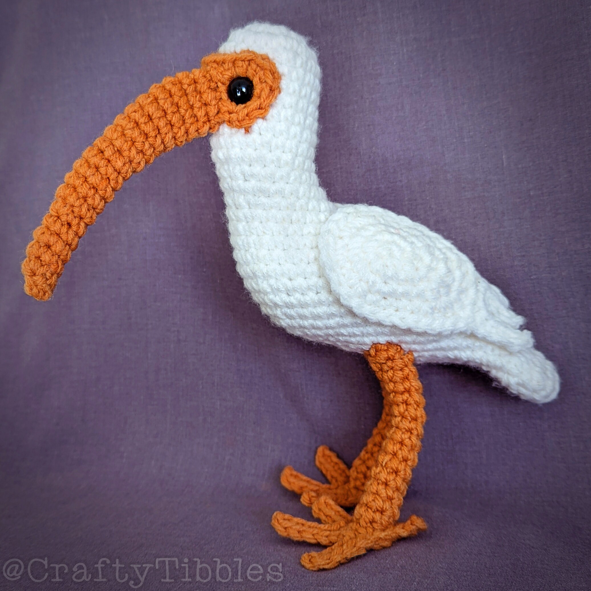 White Ibis Crochet Amigurumi Pattern - Etsy
