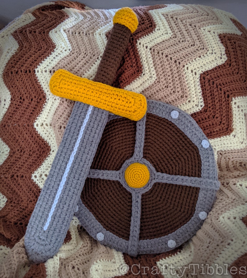 Sword and Shield Crochet Pattern - Etsy