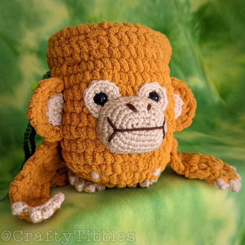Monkey Chalk Bag Crochet Amigurumi Pattern - Etsy