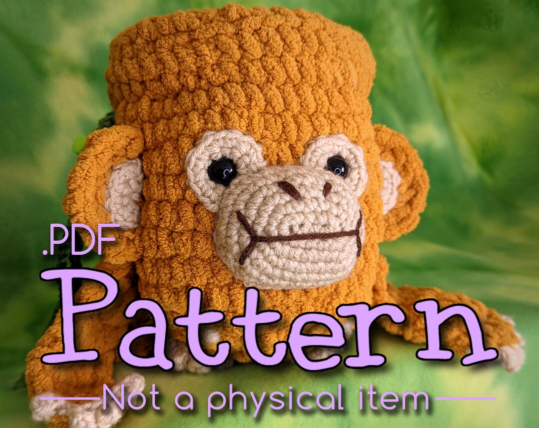 Monkey Chalk Bag Crochet Amigurumi Pattern - Etsy