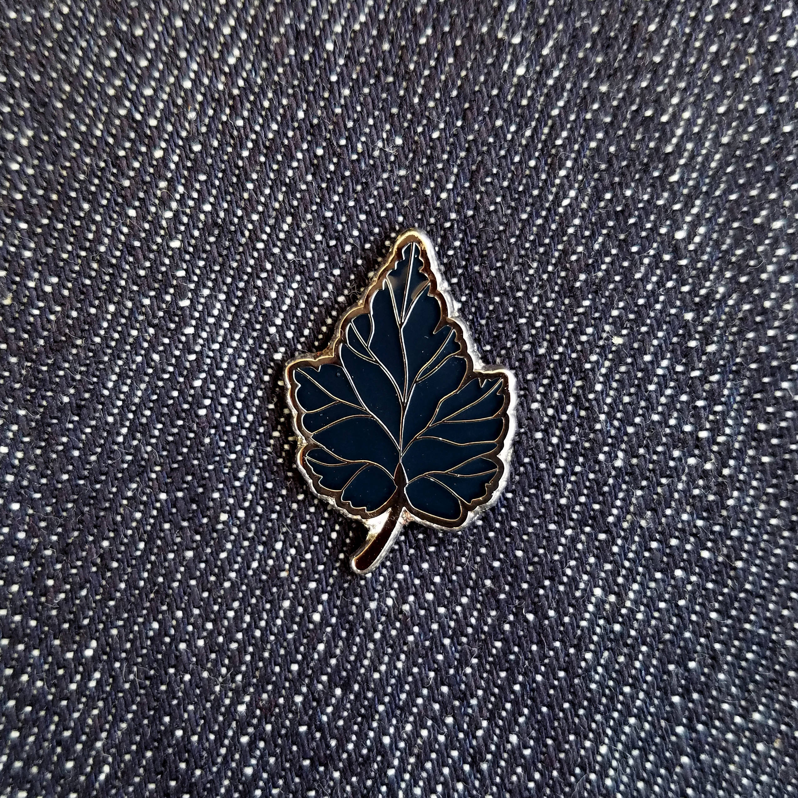 Leaf Enamel Pin - Etsy
