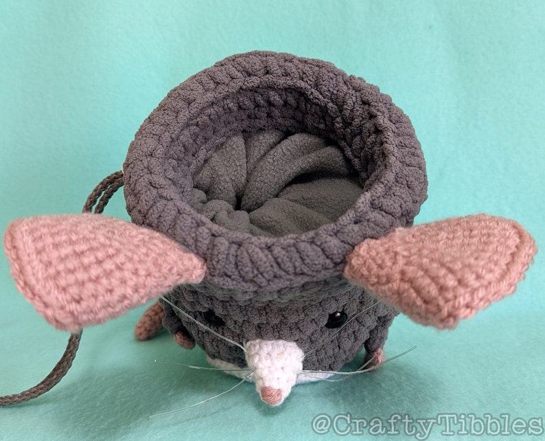 Rat Chalk Bag Crochet Amigurumi Pattern - Etsy