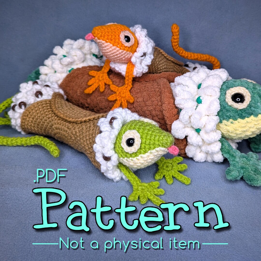Anole Cannoli Crochet Amigurumi Pattern - Etsy