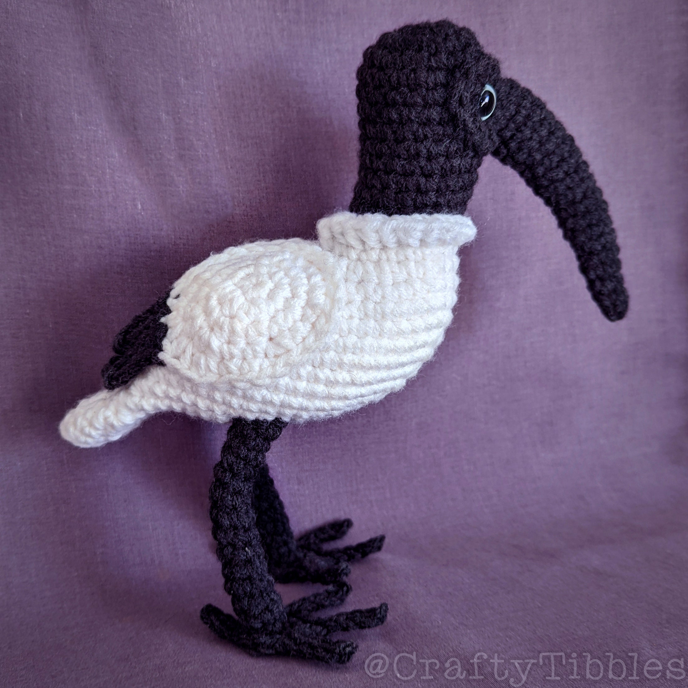 White Ibis Crochet Amigurumi Pattern - Etsy