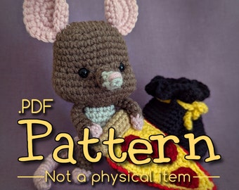 Cute Rat Amigurumi Häkel Crochet Mouse Pattern Tutorial Rat - Etsy