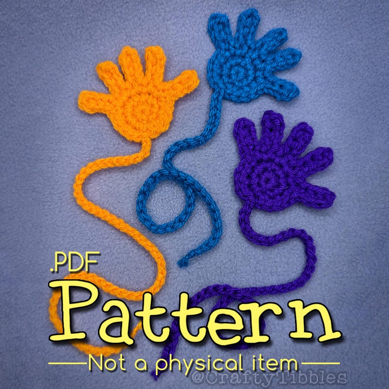 Sticky Hand Crochet Pattern - Etsy