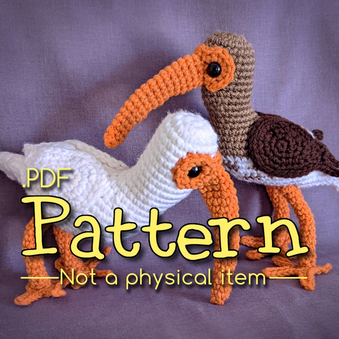 White Ibis Crochet Amigurumi Pattern - Etsy