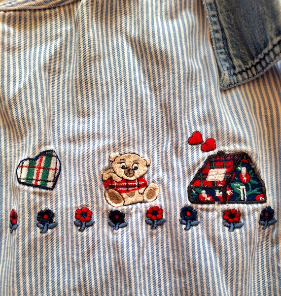 1980s 1990s Vintage Teddy Bear Cottagecore Floral Kit… - Gem