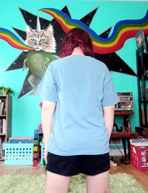 Y2K Vintage Hastings Record Store Blue Mod Circles Si… - Gem