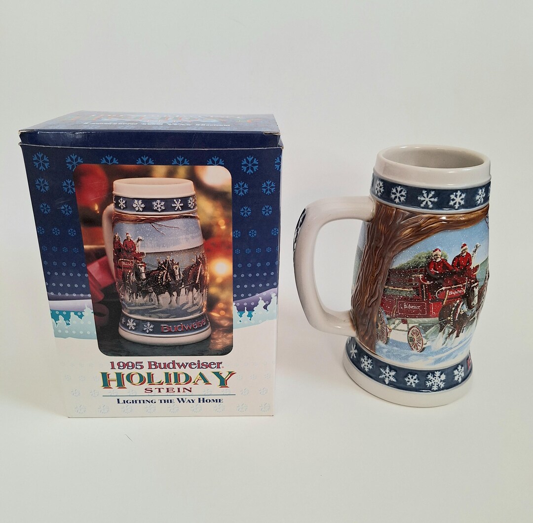 1995 Vintage Budweiser Anheuser Busch Lighting the Way Home Christmas ...