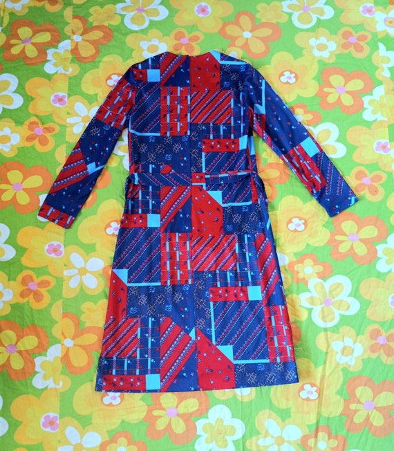 1960s 1970s Vintage Mod Hippie Psychedelic Funky Abst… - Gem