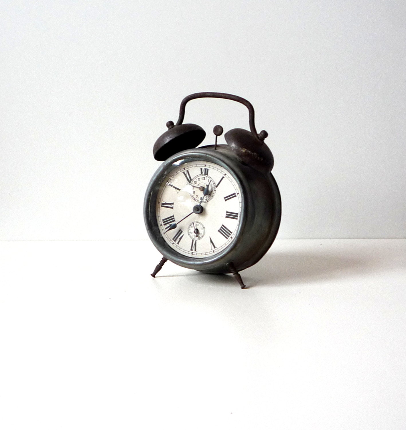 Big ANTIQUE ALARM CLOCK-1910 First World War-Military | Etsy