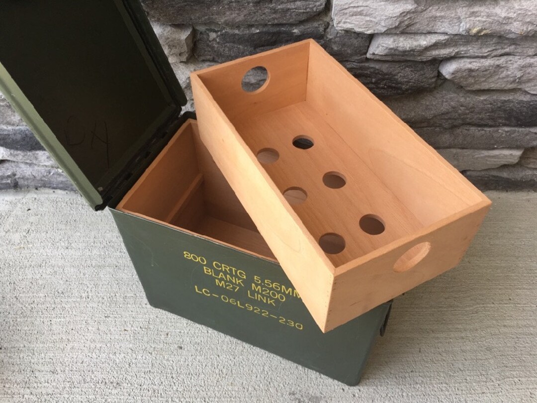 The Fat 50 With Tray Ammodor Ammo Can Tactical Cigar Humidor - Etsy