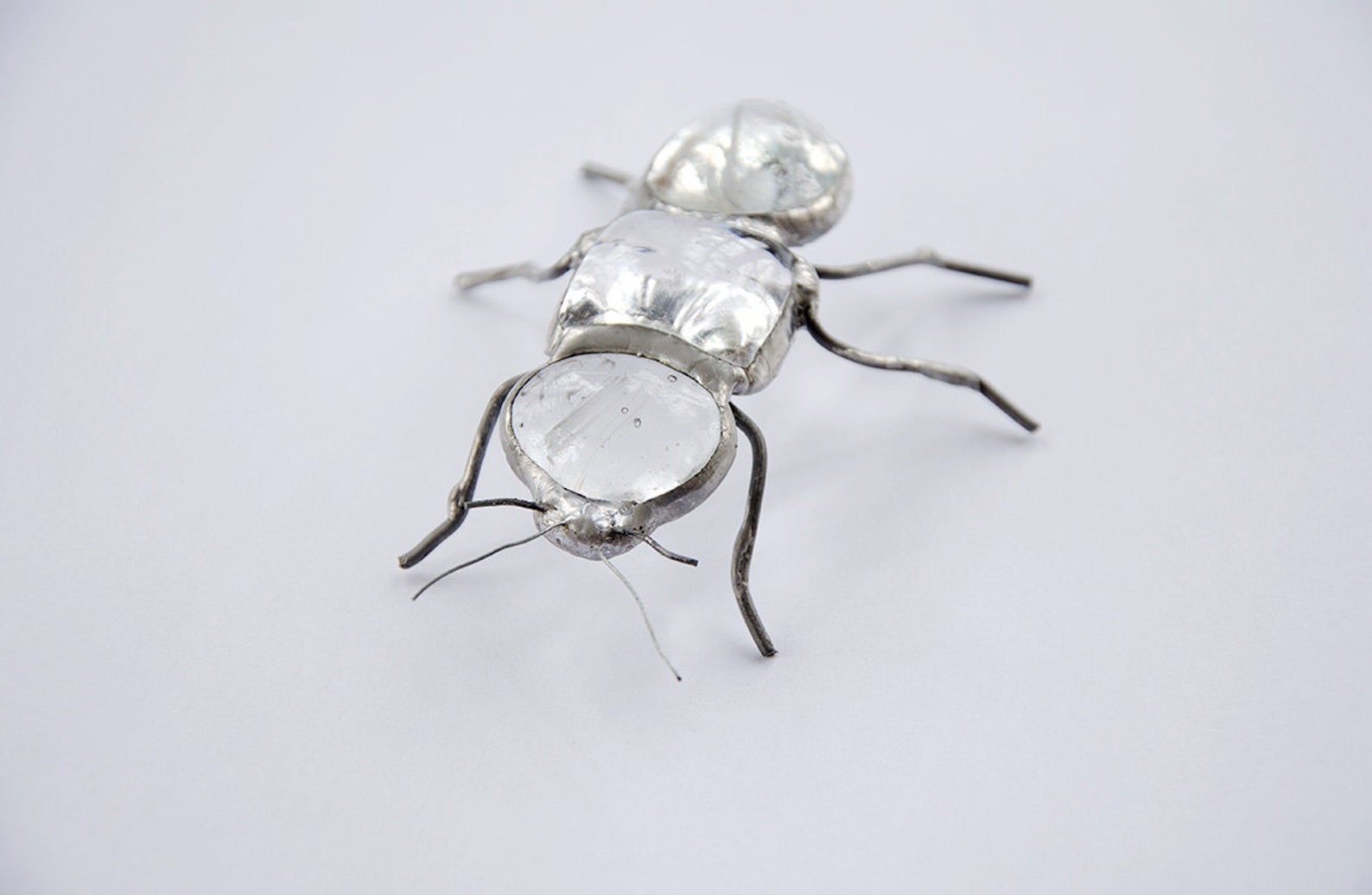 BIG Stained Glass Bug Home Decor Clear White Black - Etsy