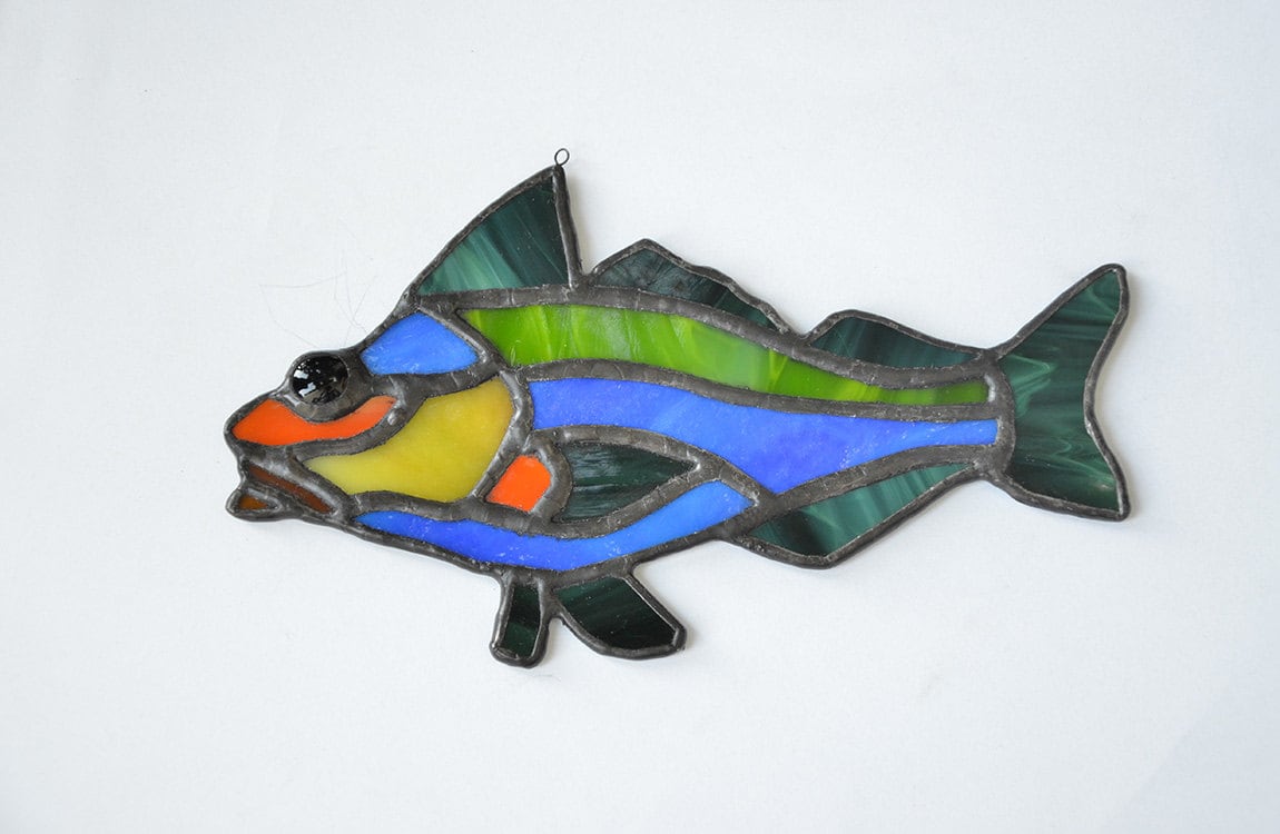 Simple Stained Glass Fish