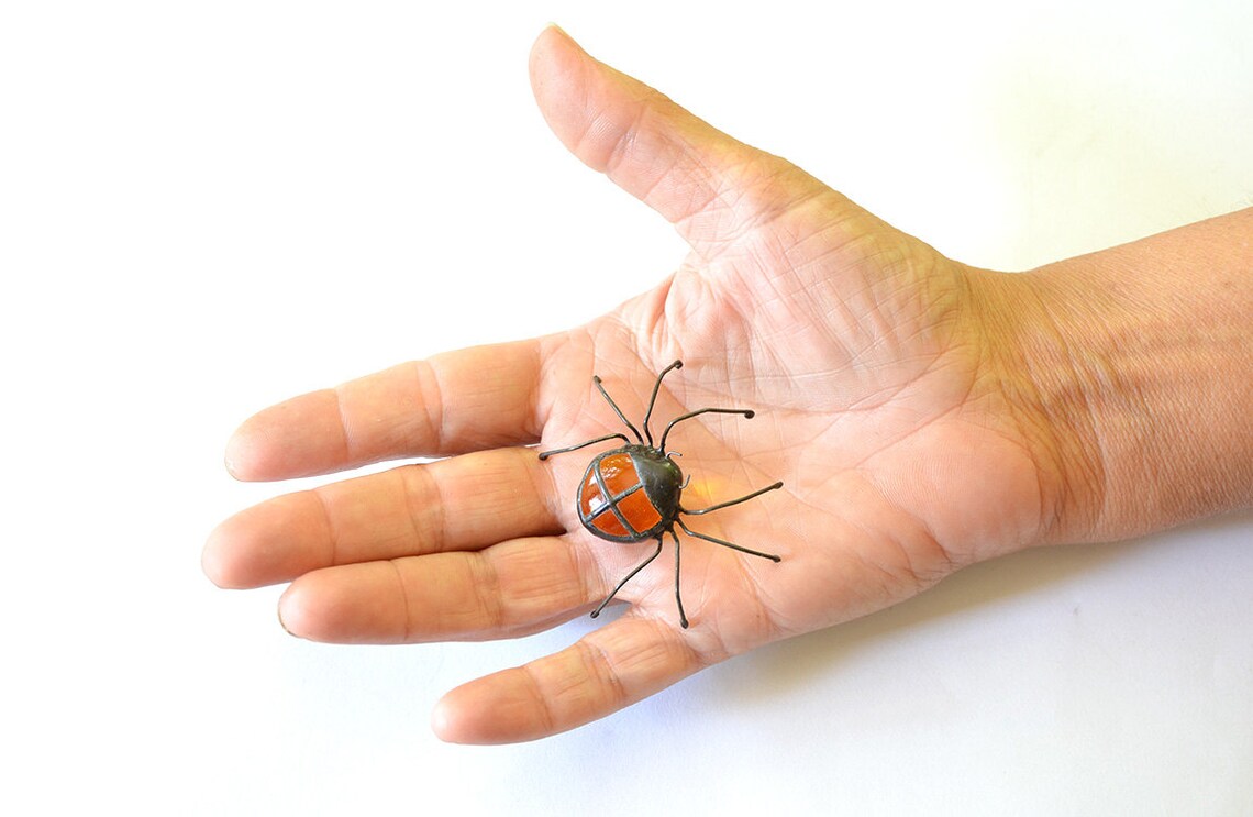 SMALL Tarantula Spider Stained Glass Bug Beetle Suncatcher - Etsy