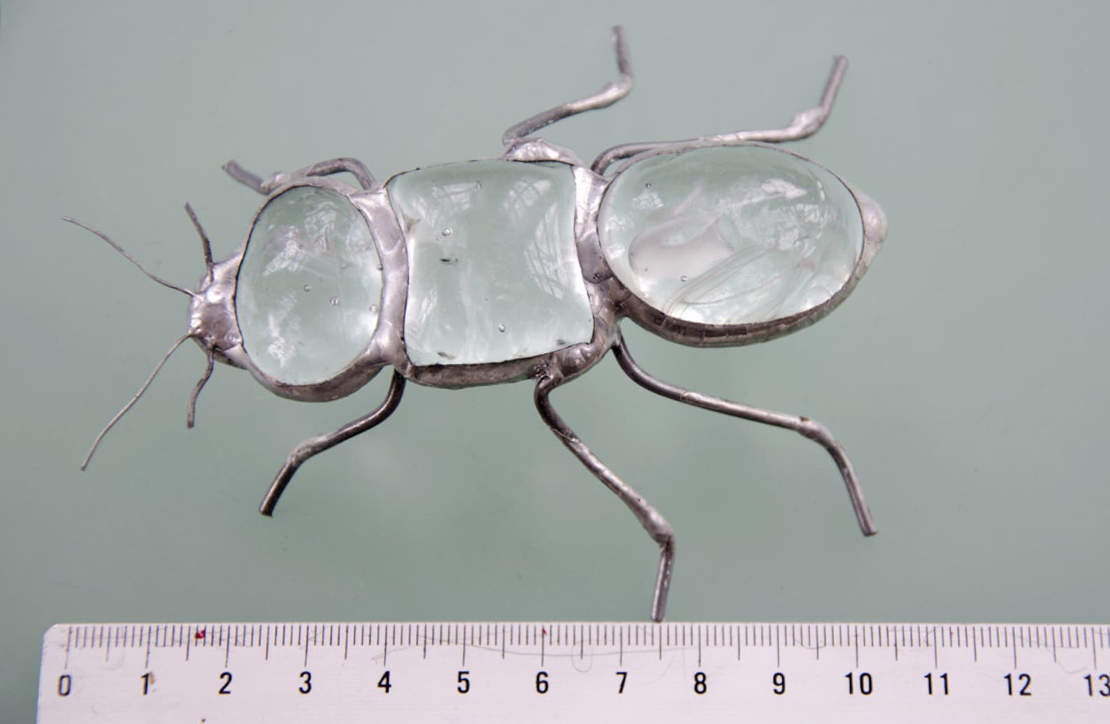 BIG Stained Glass Bug Home Decor Clear White Black - Etsy