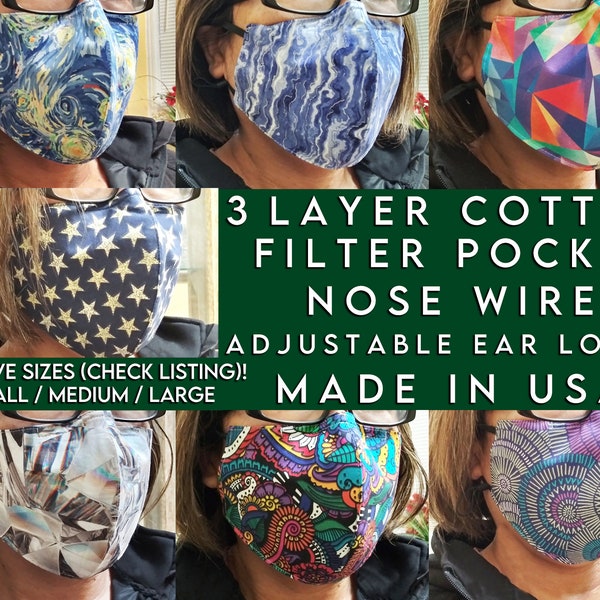 Face Mask With Filter - Etsy