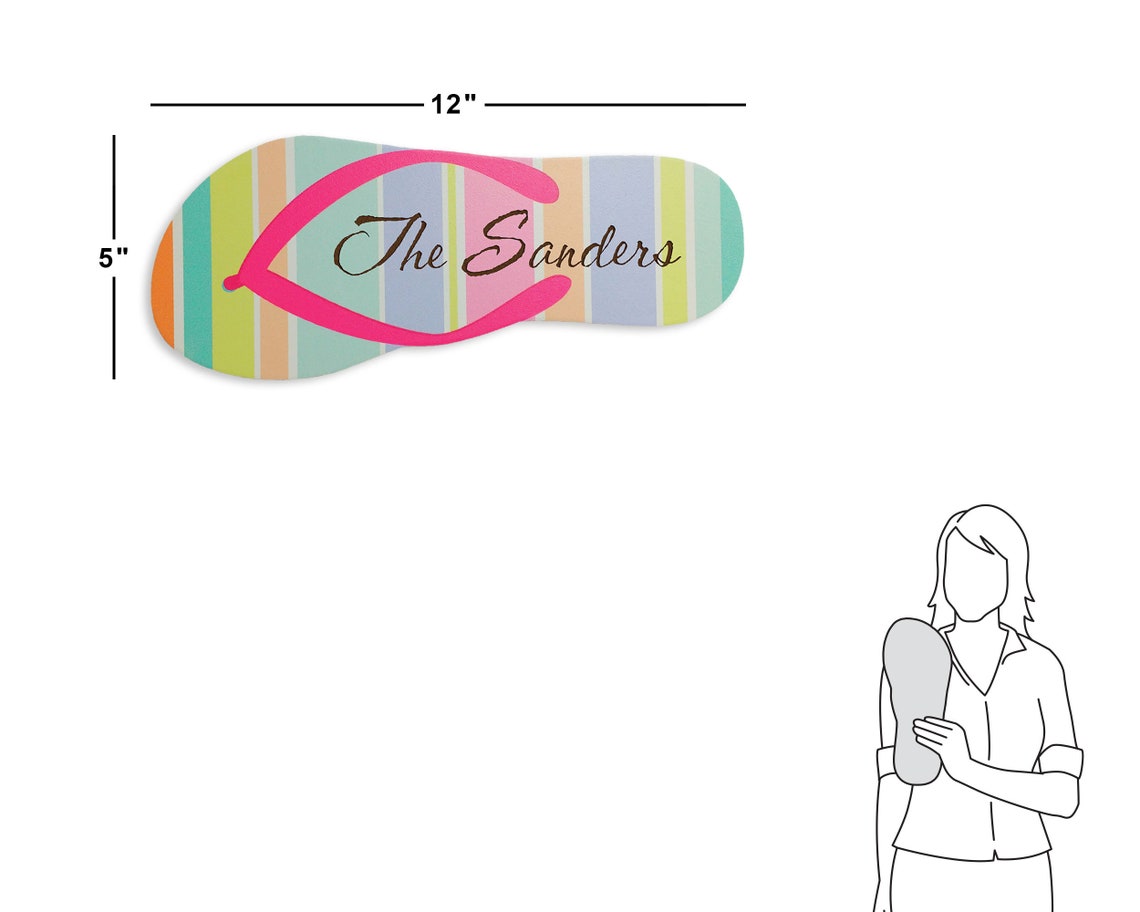 Personalized Flip Flop Sign | Etsy