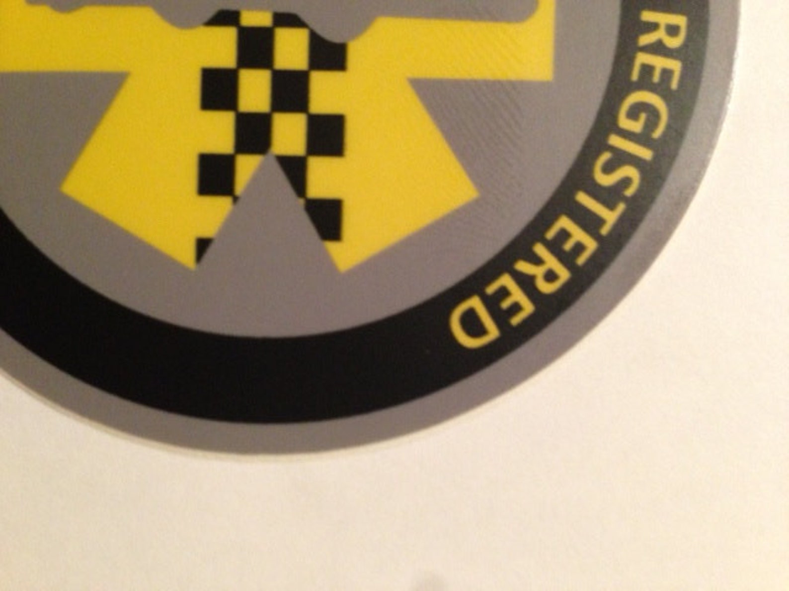 Nationally Registered Taxi Driver Vinyl Sticker - Etsy