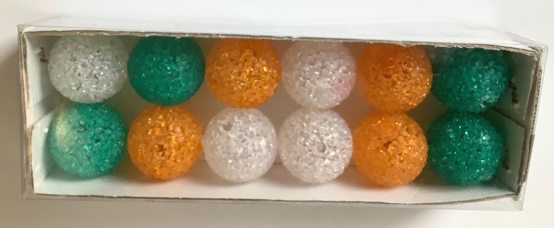 Gumball String Light Covers - Orange/green/white - Popcorn Light Covers ...