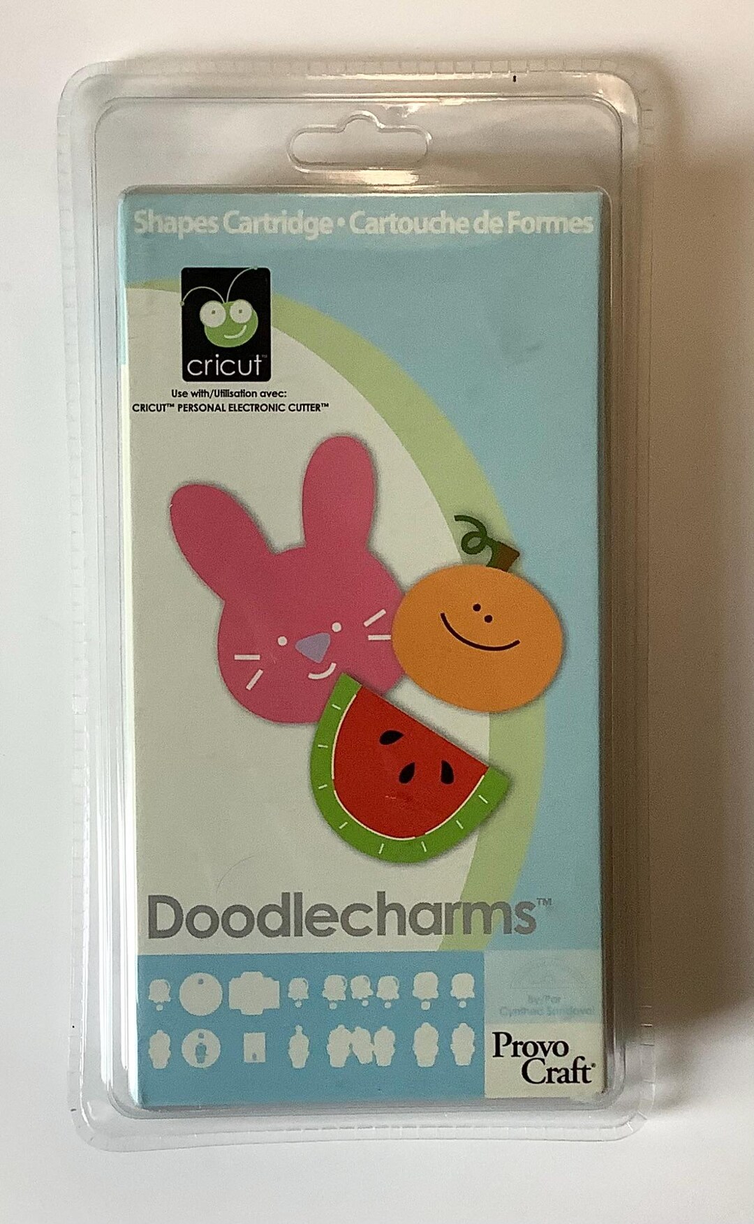 Provo Crafts - Cricut Shapes Cartridge - Doodlecharms - New in Package ...