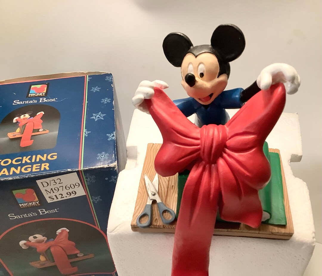 Santa's Best - Mickey Mouse - Stocking Hanger Holder - Christmas Mickey ...