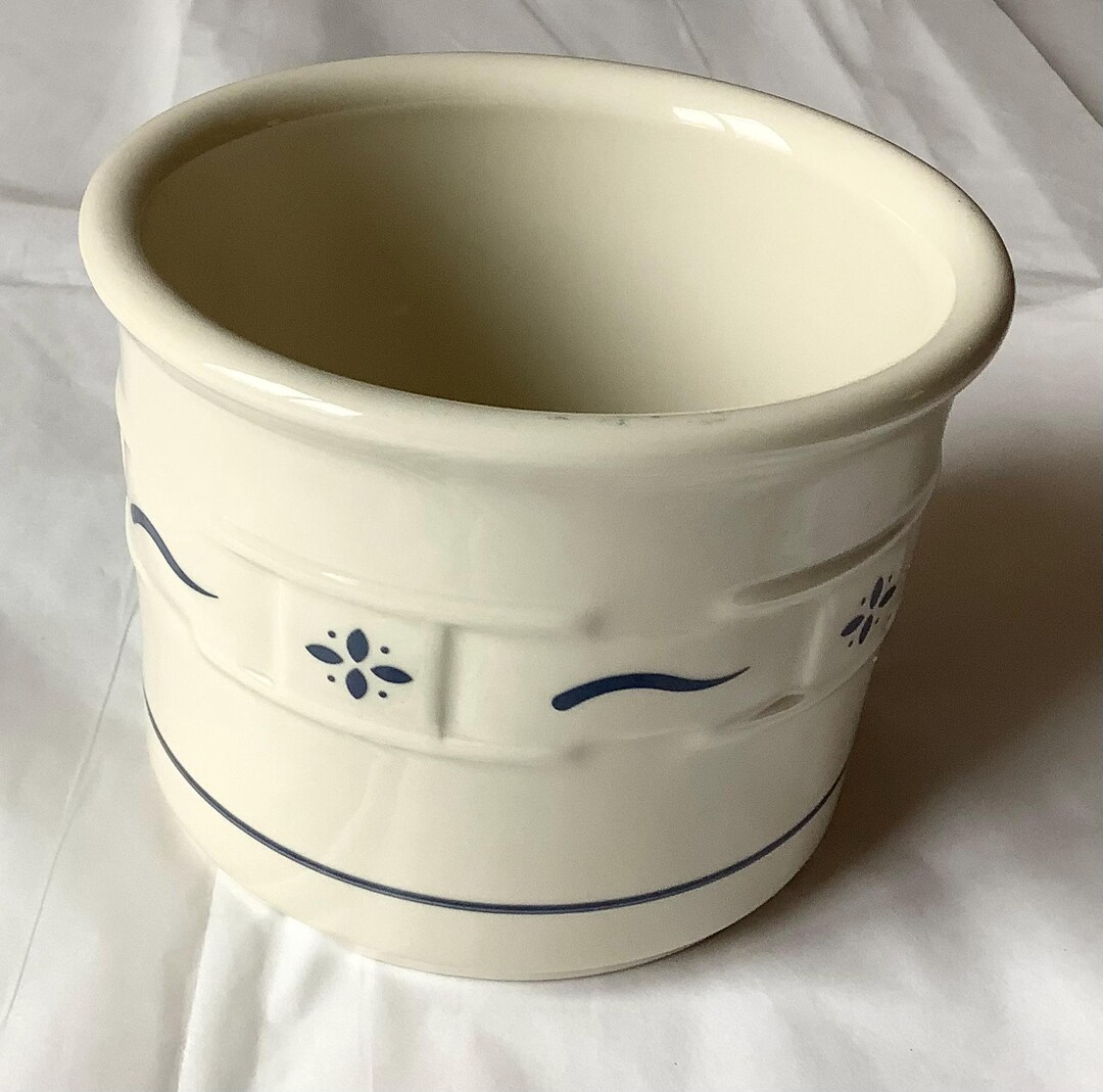 Vintage Longaberger Pottery - 1 Pint Salt Crock - Woven Traditions ...