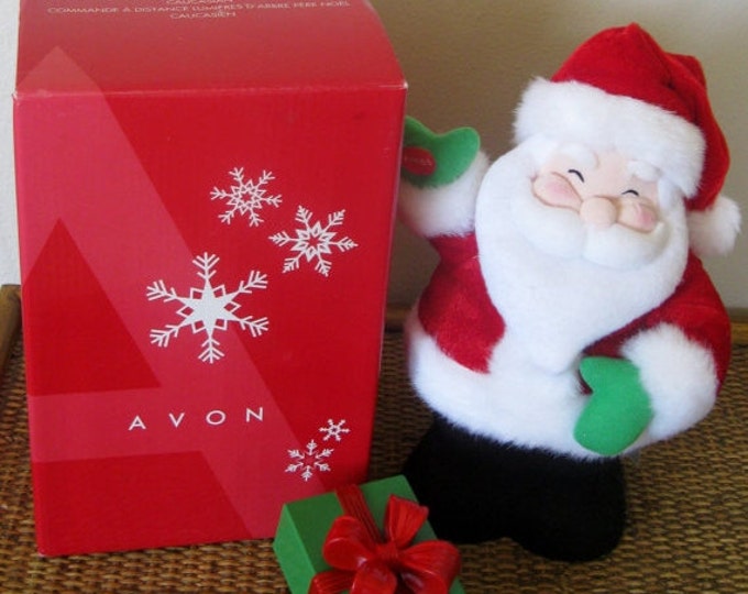 On Sale Vintage Avon Santa Tree Lights Remote Control Christmas With ...