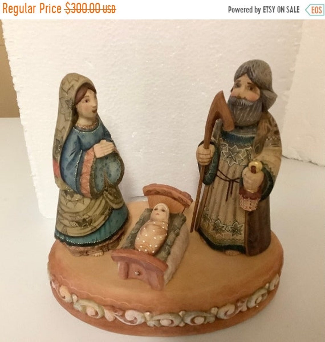 Holy Family Nativity Scene Music Box Debrekht Artistic - Etsy