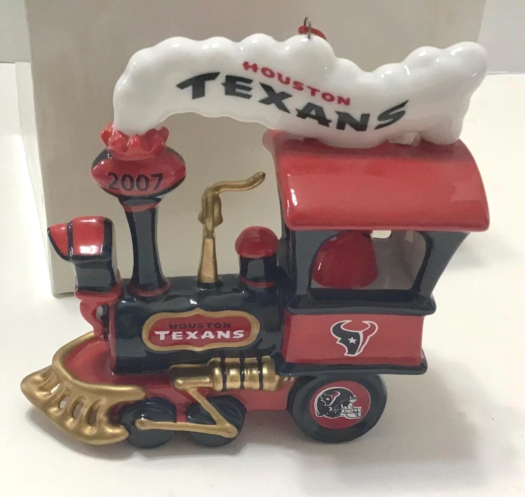 Danbury Mint Houston Texans Christmas Ornament - Santa Driving a ...