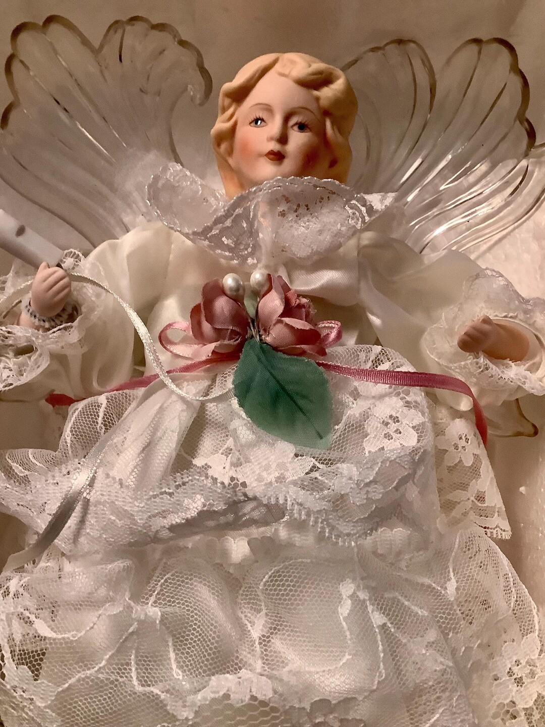 Vintage 11 Angel Tree Topper Animated and Illuminated Acrylic Wings ...