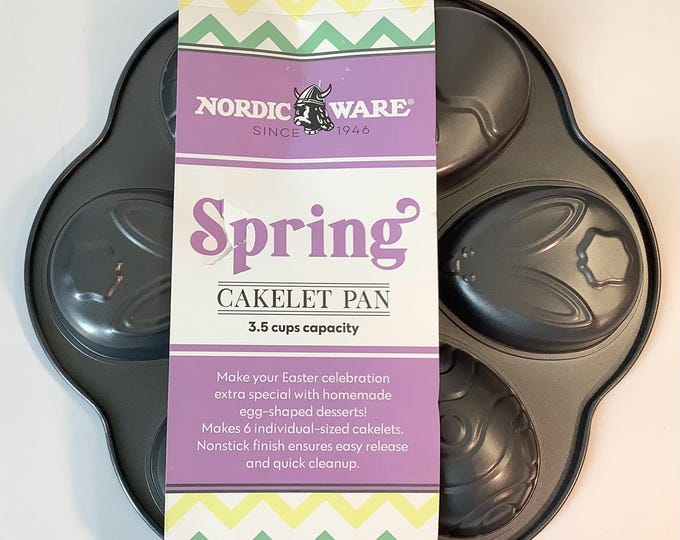 Nordic Ware Spring Cakelet Pan - Easter Egg Shaped Pan - NEW - Etsy