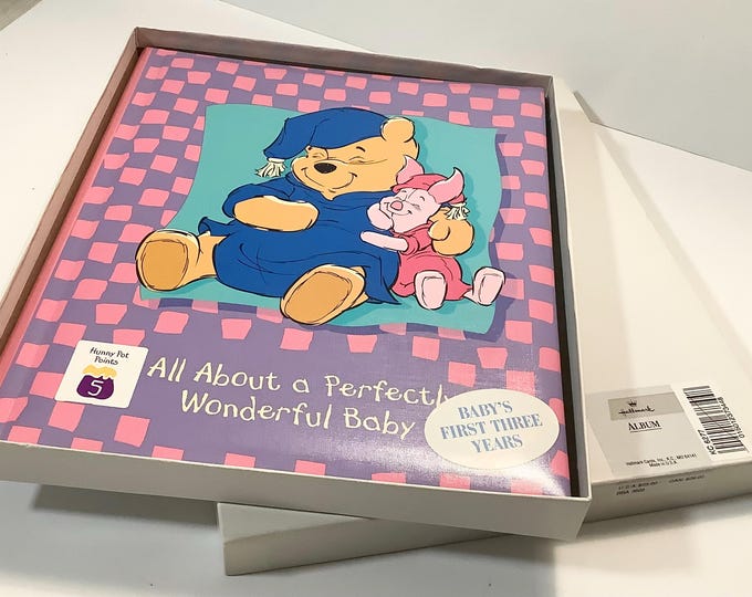 Hallmark Baby Book All About a Perfectly Wonderful Baby Winnie the Pooh ...