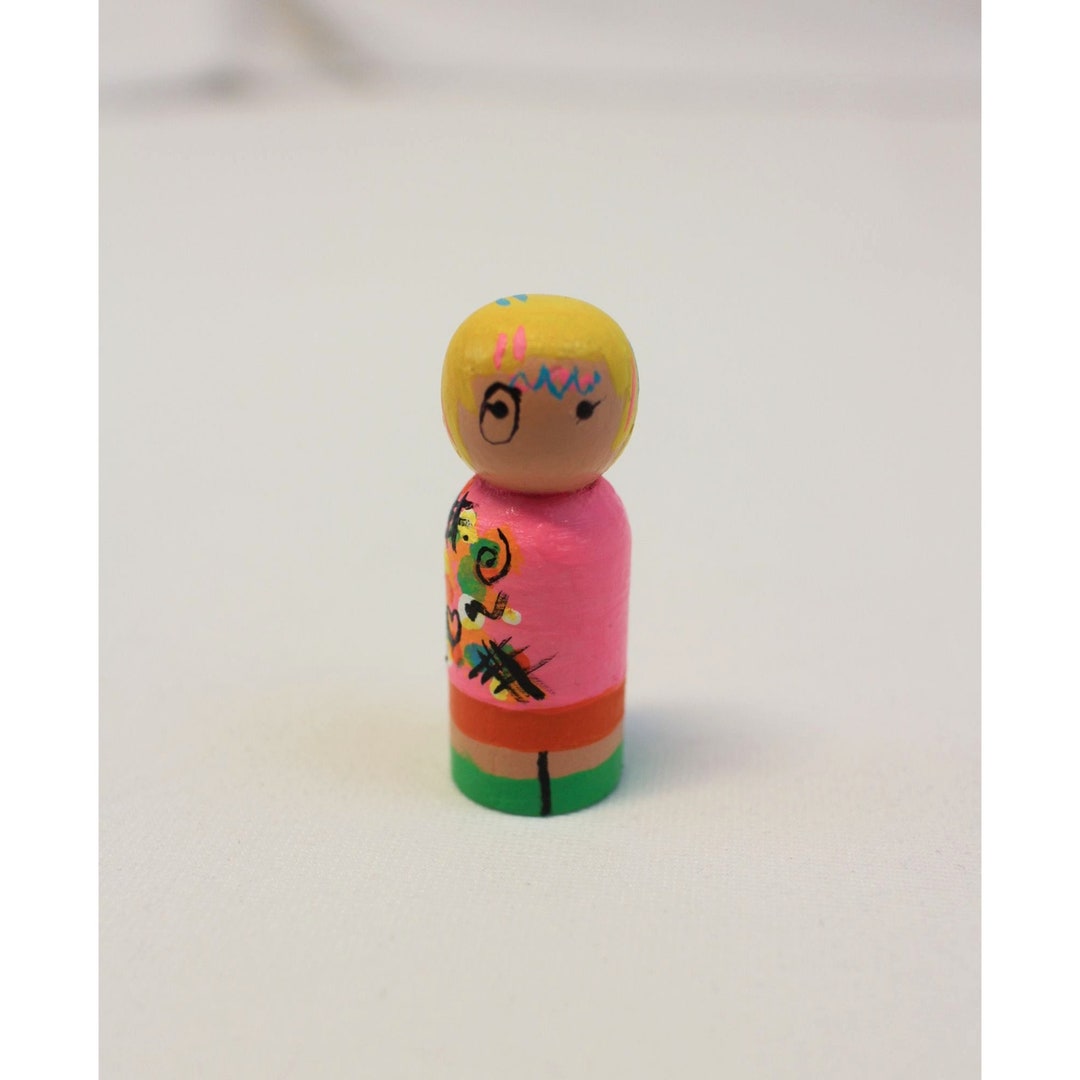 Weird Barbie Movie Wood Peg Doll Hand Painted - Etsy Canada