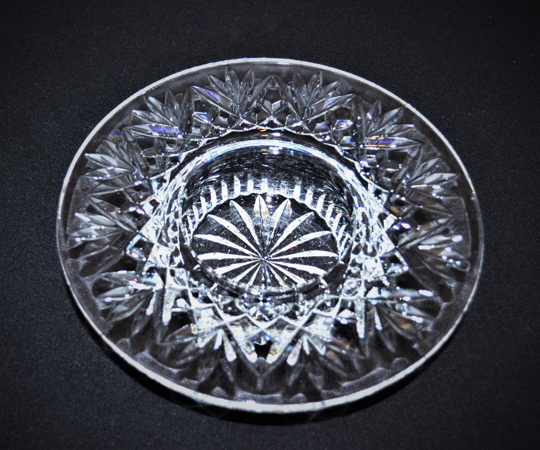 WATERFORD CRYSTAL "bethany" Pillar Candle Holder or Wine Bottle Coaster ...