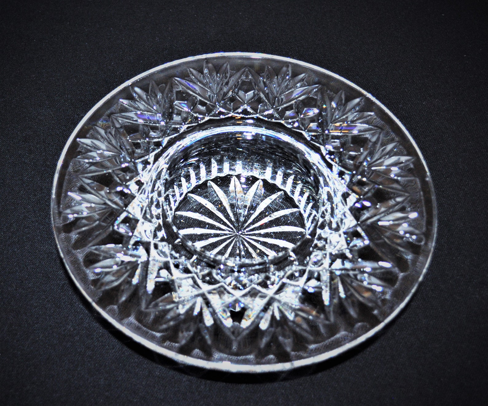 WATERFORD CRYSTAL "bethany" Pillar Candle Holder or Wine Bottle Coaster ...