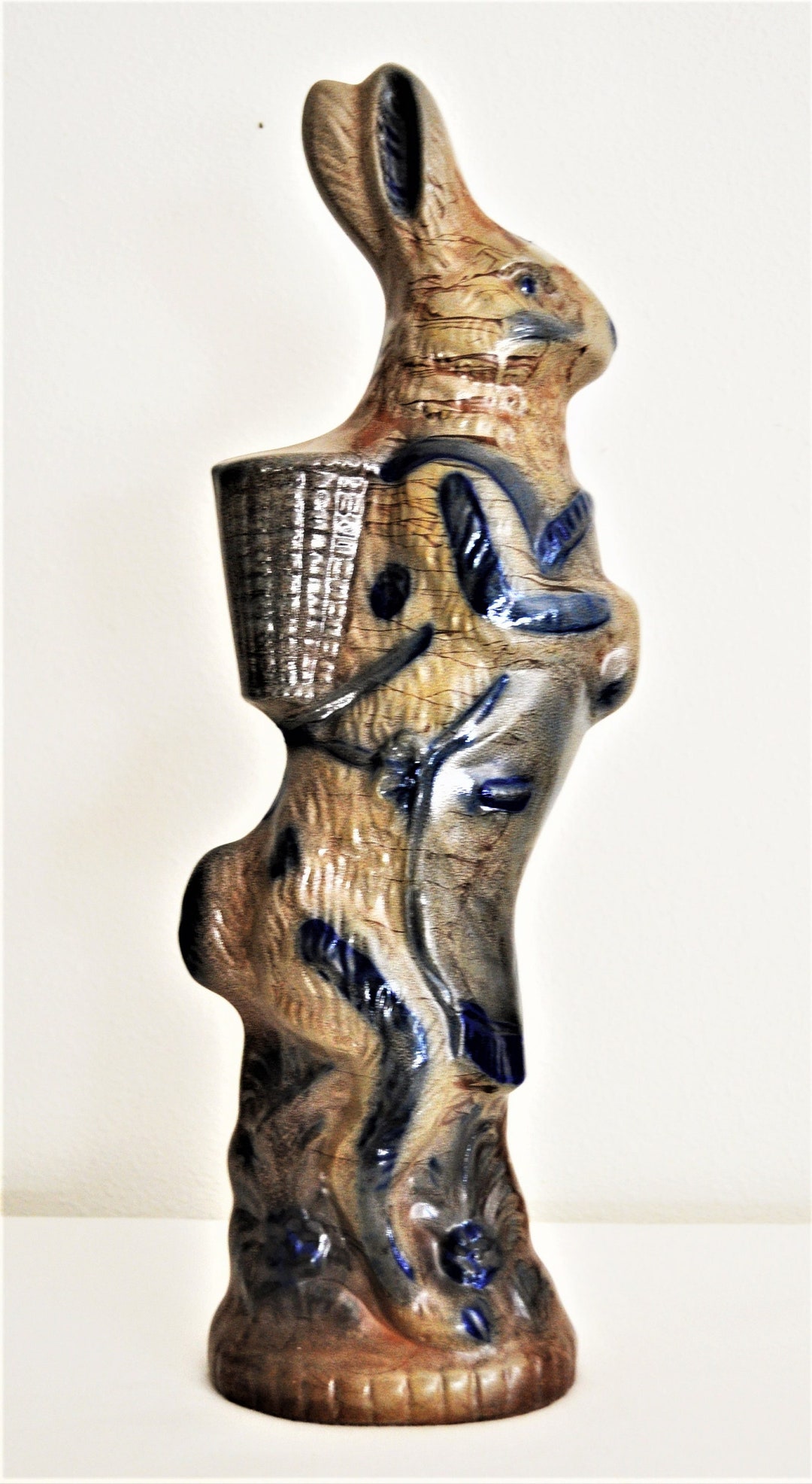 BBP Beaumont Brothers Pottery Easter Bunny Rabbit Figurine Salt Glaze ...