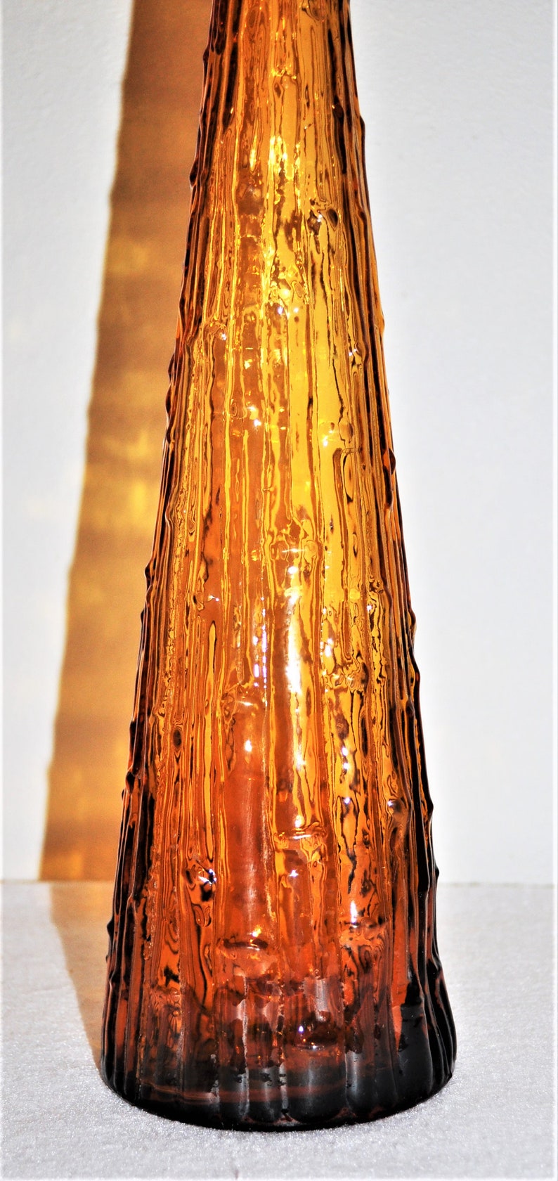 Vintage Mid Century Modern MCM Guildcraft Empoli Italy Amber Wax Drip ...