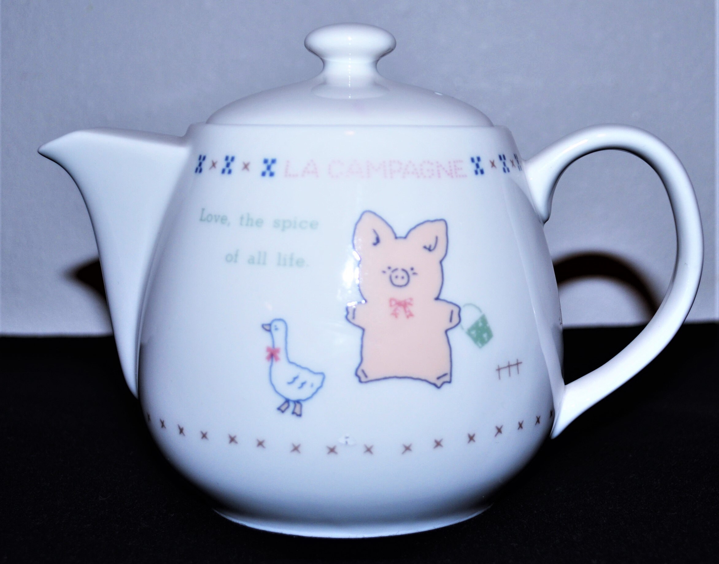 Sanrio Japan zashikibuta Pig Ceramic Teapot 1985 - Etsy