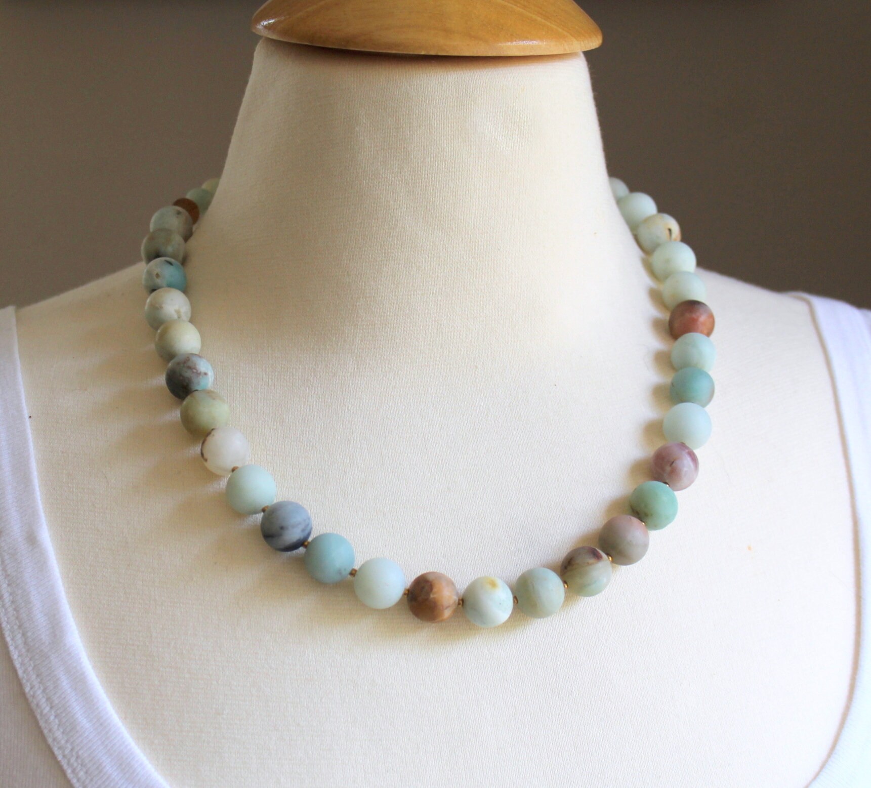 Amazonite Necklace Stone Necklace Chunky Necklace | Etsy