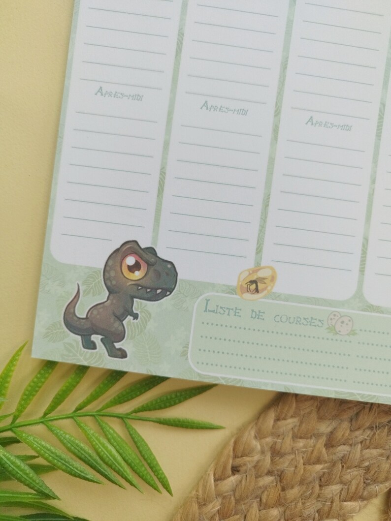 Weekly Planner A4 Dinosaur / Planner A4 Cute / Planner Memo - Etsy