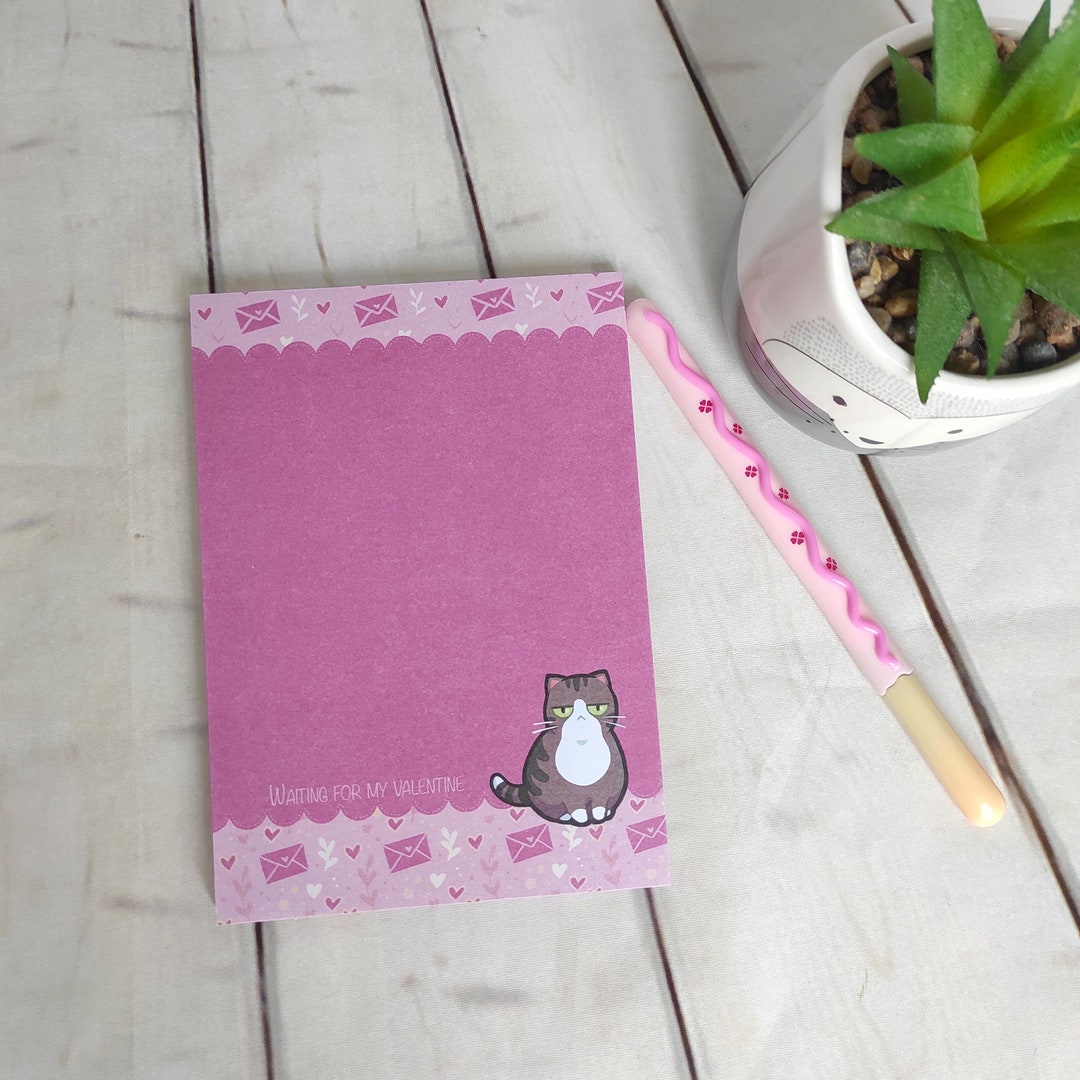 Notepad A6 Grisou the Cat / Kawaii Cute 50 Sheets Grumpy Cat - Etsy