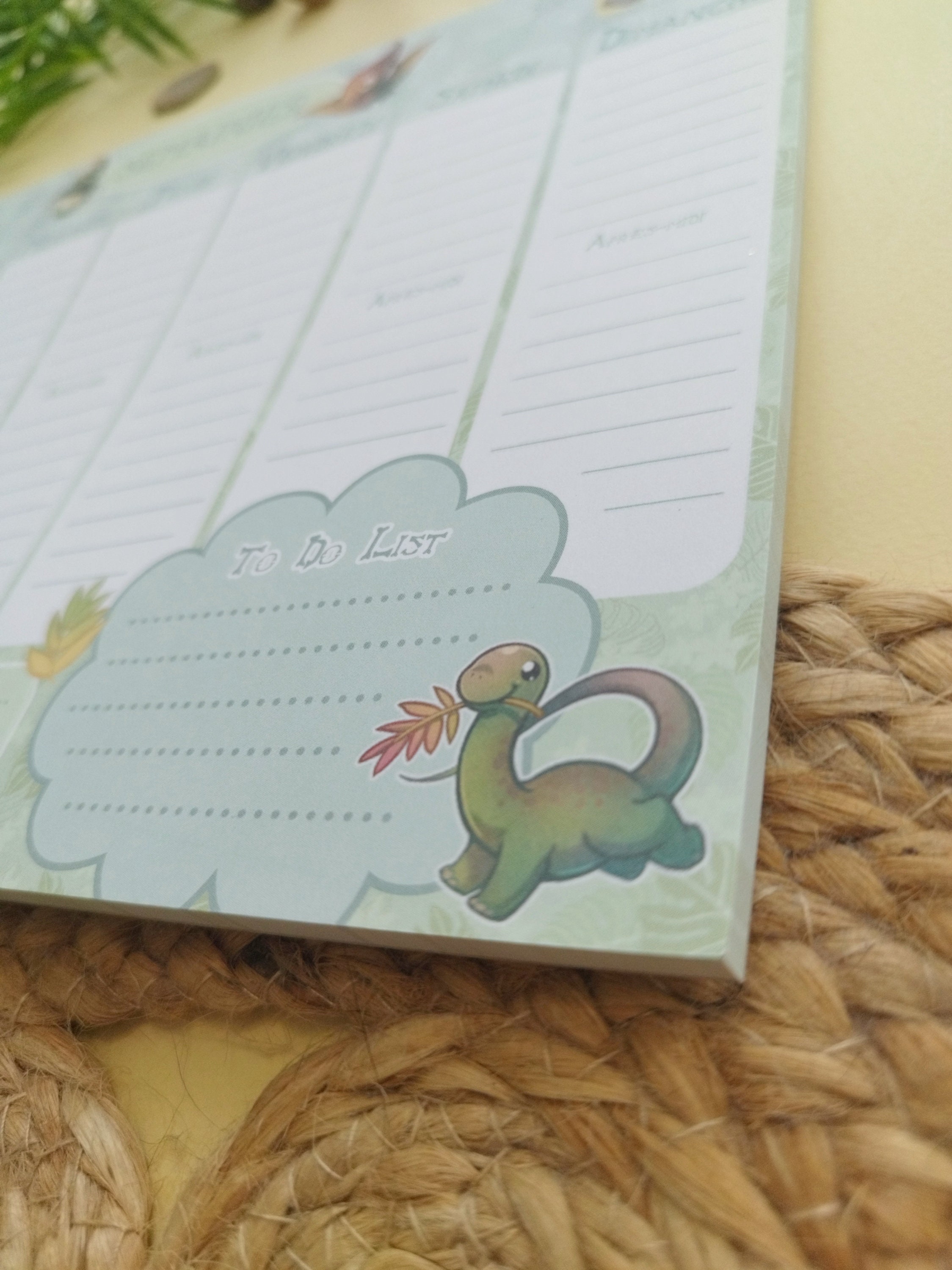Weekly Planner A4 Dinosaur / Planner A4 Cute / Planner Memo - Etsy