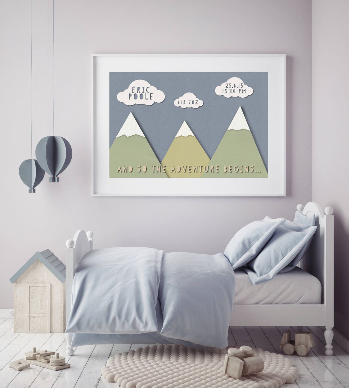 Personalised Nursery Print Personalised Newborn Baby gift | Etsy