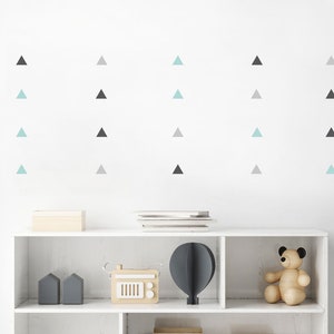 Triangle Wall Stickers - Triangle Wall Decal, Triangle Pattern Wall ...