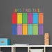 Personalised Colourful Times Tables Wall Sticker, Times Tables Wall ...